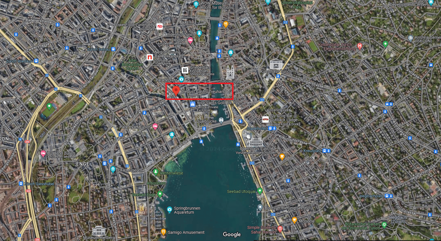 Flexibles Büro im Zürich am Paradeplatz in der Altstadt Kreis 1